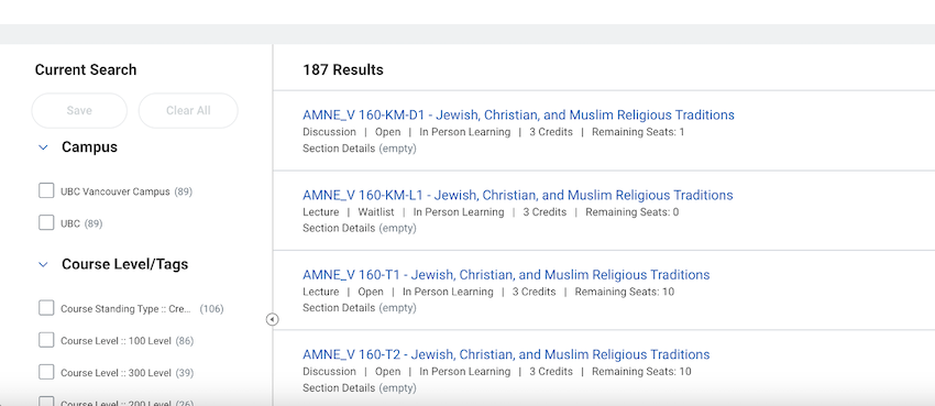 Viewing the course schedule | Workday Tutorials