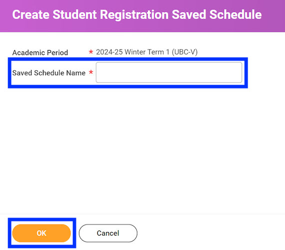 Creating a saved schedule | Workday Tutorials