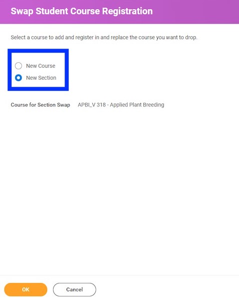 Swapping a course | Workday Tutorials