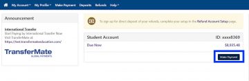 Paying your tuition and student fees in TouchNet: TransferMate payment | Workday Tutorials