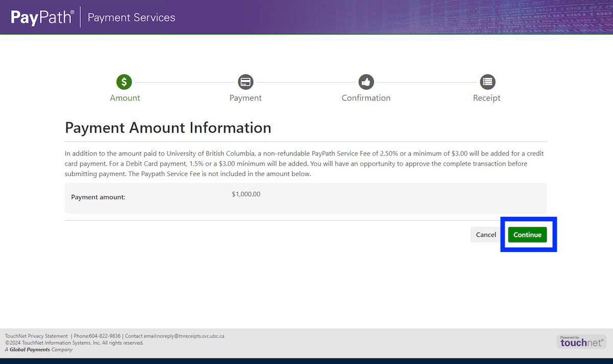 Paying your tuition and student fees in TouchNet: Credit card and Signature Debit card payment ...