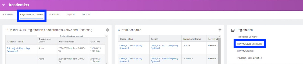 Viewing your saved schedule | Workday Tutorials Viewing your saved schedule | Workday Tutorials
